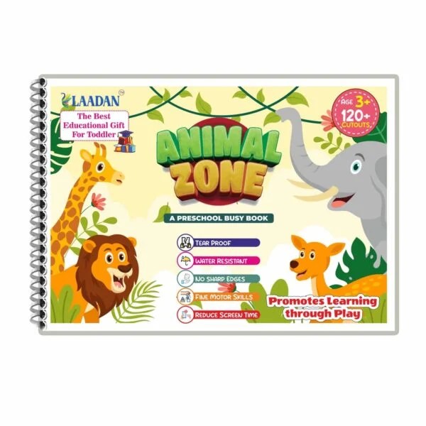 Laadan Animal Zone – Montessori Animal Busy Binder for Toddlers & Pres ...